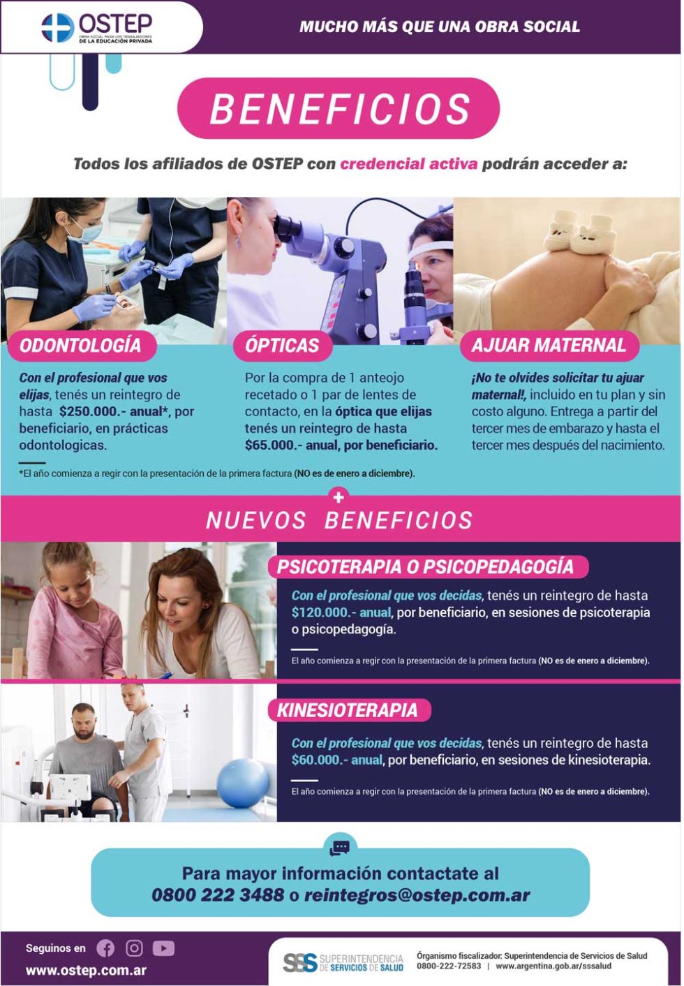 ACTUALIZAMOS LOS BENEFICIOS | OSTEP